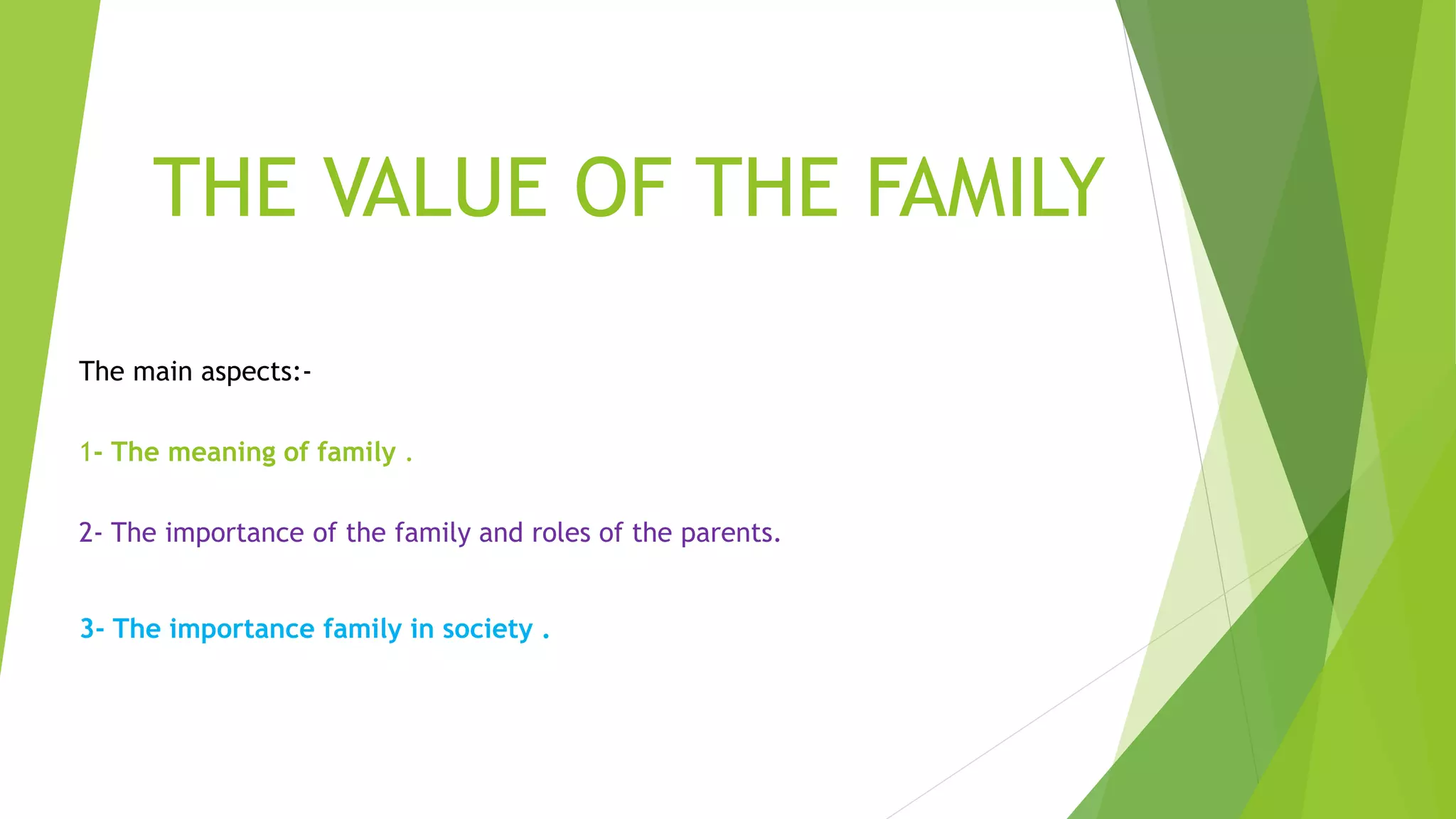 The family value | PPTX