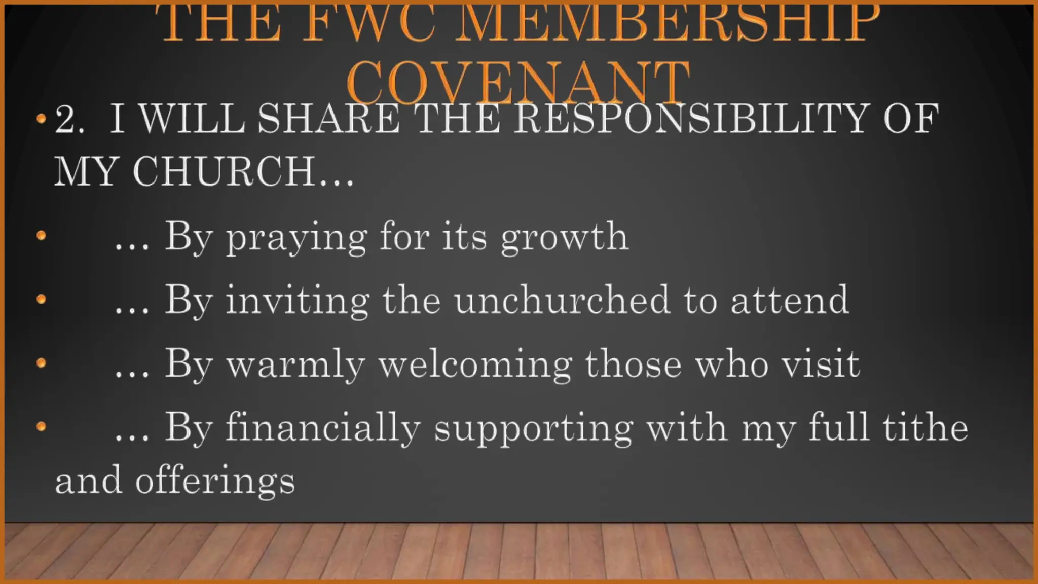 The Family Worship Center Membership Covenant.pptx