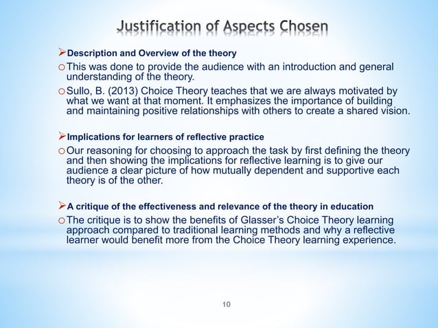 Glasser's Choice Theory | PPTX