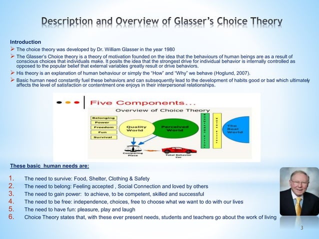 Glasser's Choice Theory | PPTX
