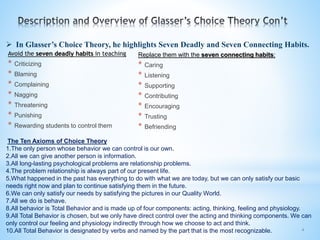 Glasser's Choice Theory | PPTX