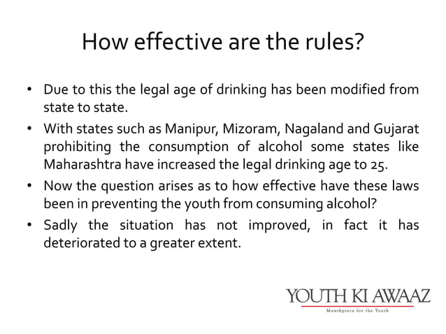 The farce that is the drinking age limit | PPT