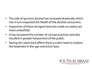 The farce that is the drinking age limit | PPTX