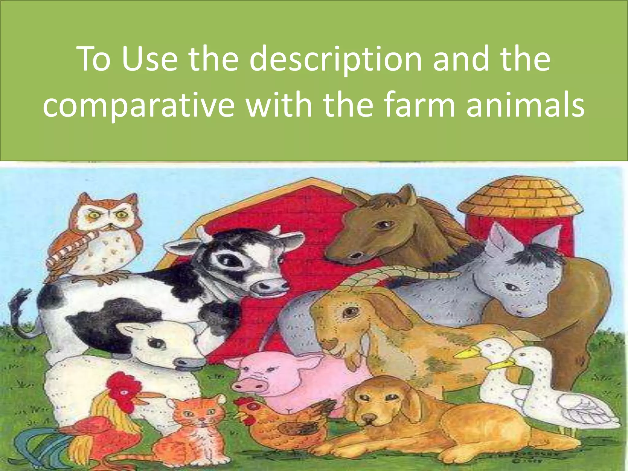 The farm animals | PPTX