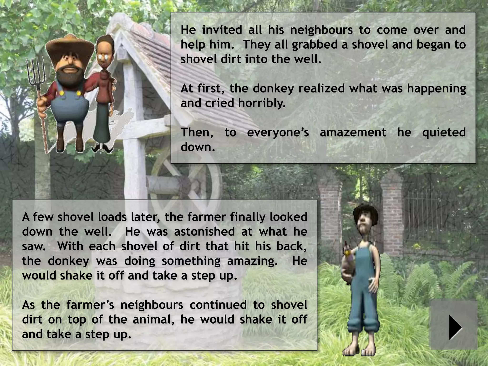 PowerPoint: Moral of the Day: The Farmer and the Donkey | PPSX