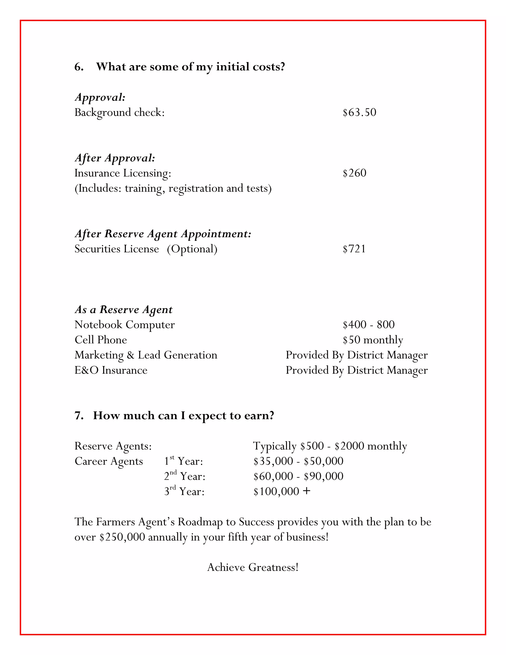 The farmers agency ownership program boise | PDF