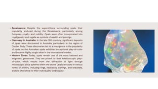 The Fascinating History of Opals Gemstone | PDF