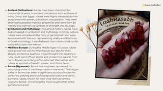 The Fascinating History of Ruby Gemstone | PDF