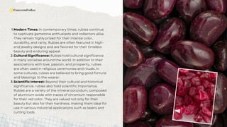 The Fascinating History of Ruby Gemstone | PDF