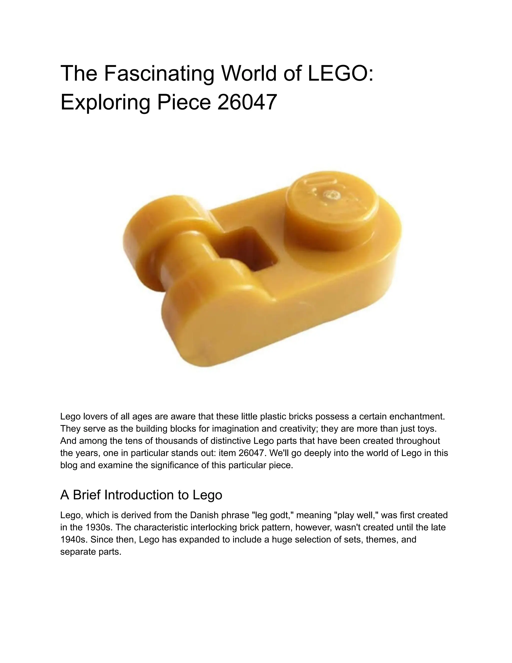 The Fascinating World of LEGO Exploring Piece 26047.pdf