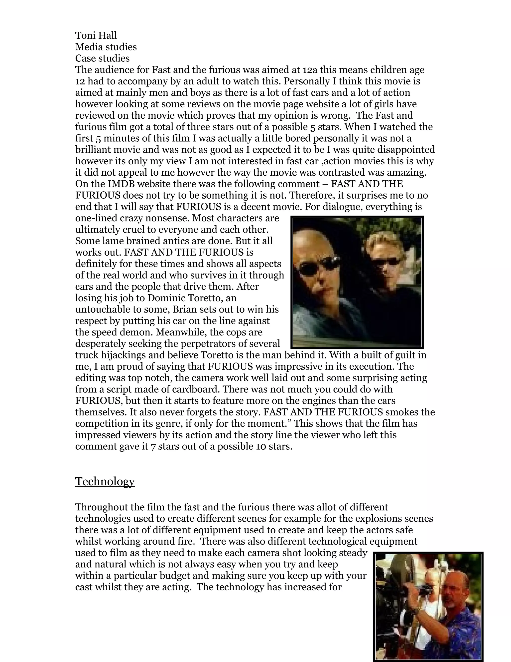 The Fast And The Furious | DOC