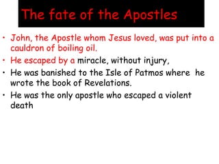 The fate of the apostles | PPT