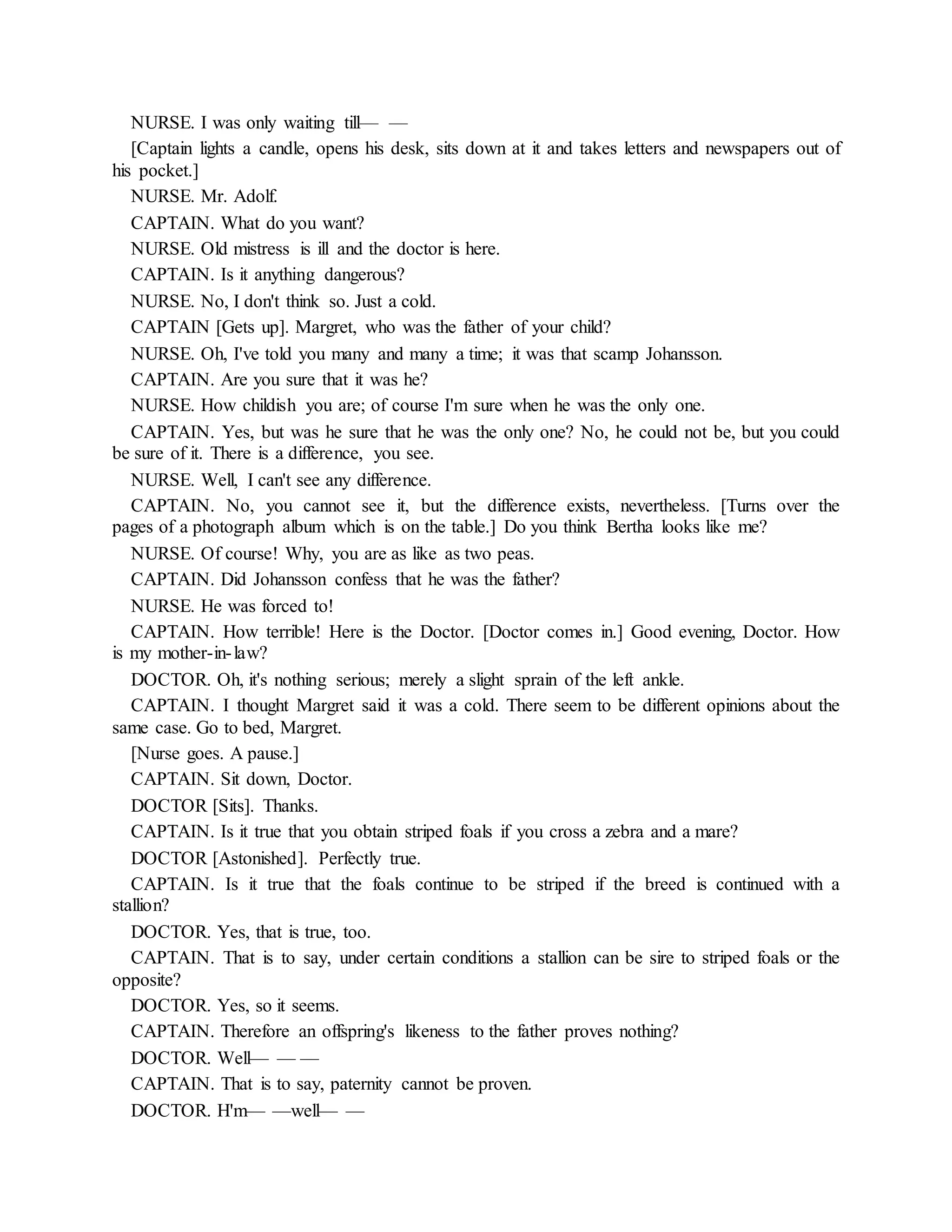 The father august strindberg | PDF