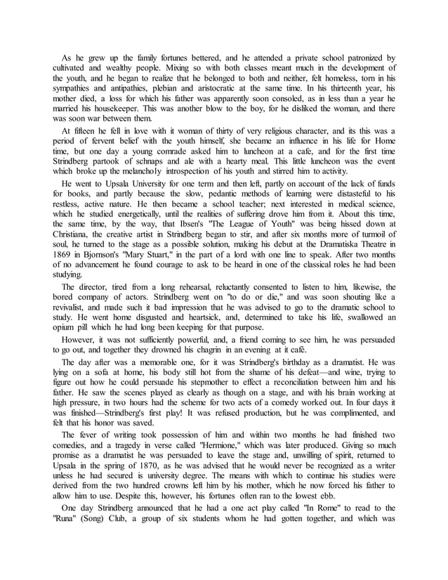 The father august strindberg | PDF