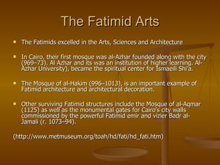 The fatimids and the mamluks | PPT