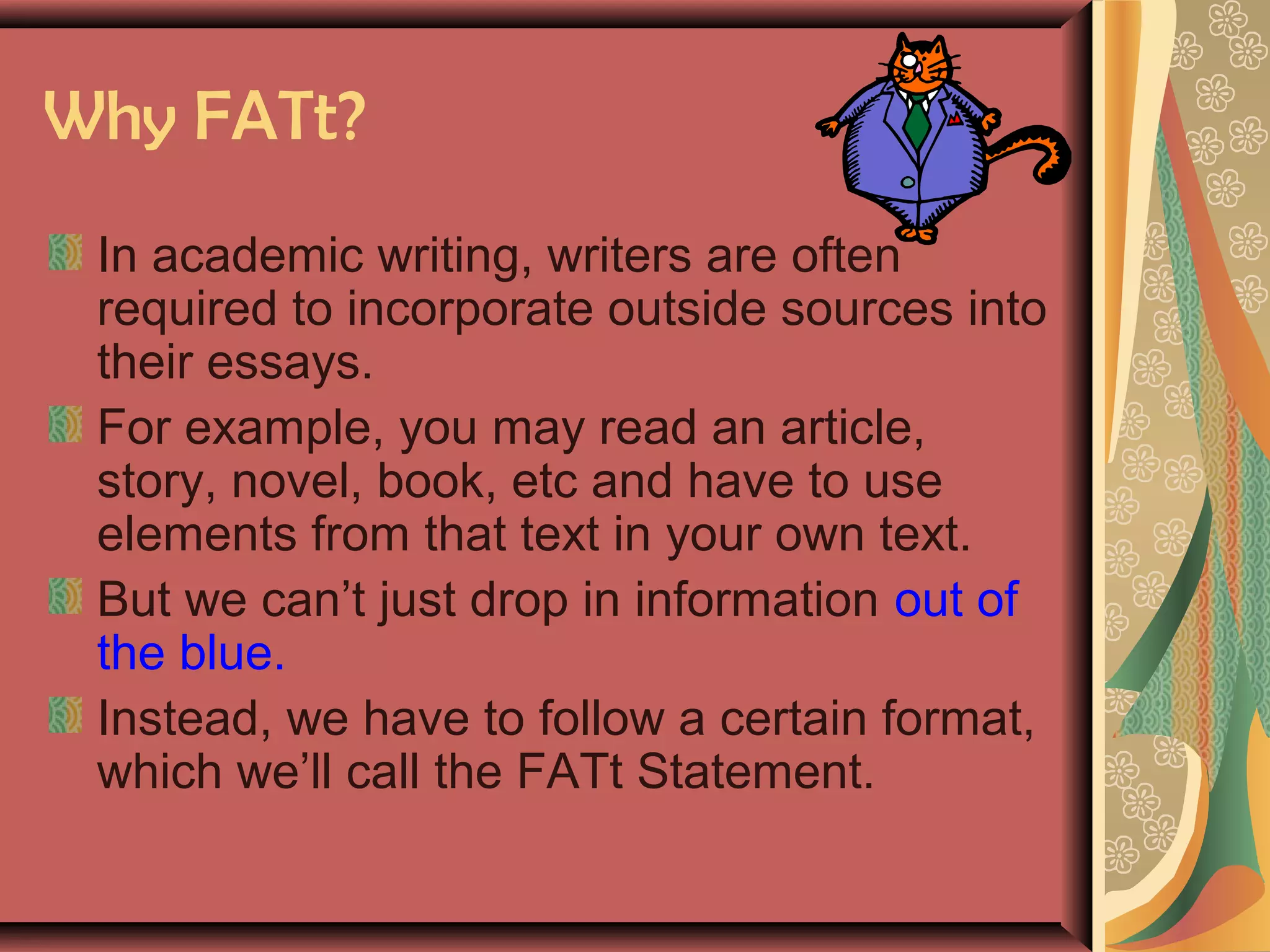 The FATt Statement | PPT
