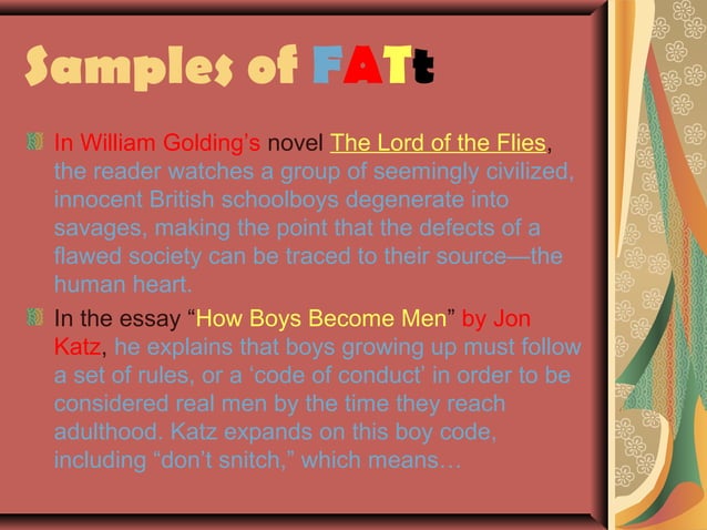 The FATt Statement | PPT | Resume Writing and Advice | Job Search