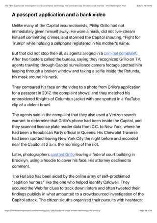 How America’s surveillance networks helped the FBI catch the Capitol ...