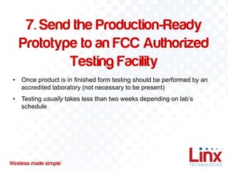 The FCC Certification Process: Going Wireless | PDF