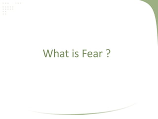 The Fear Factors | PPTX | Science