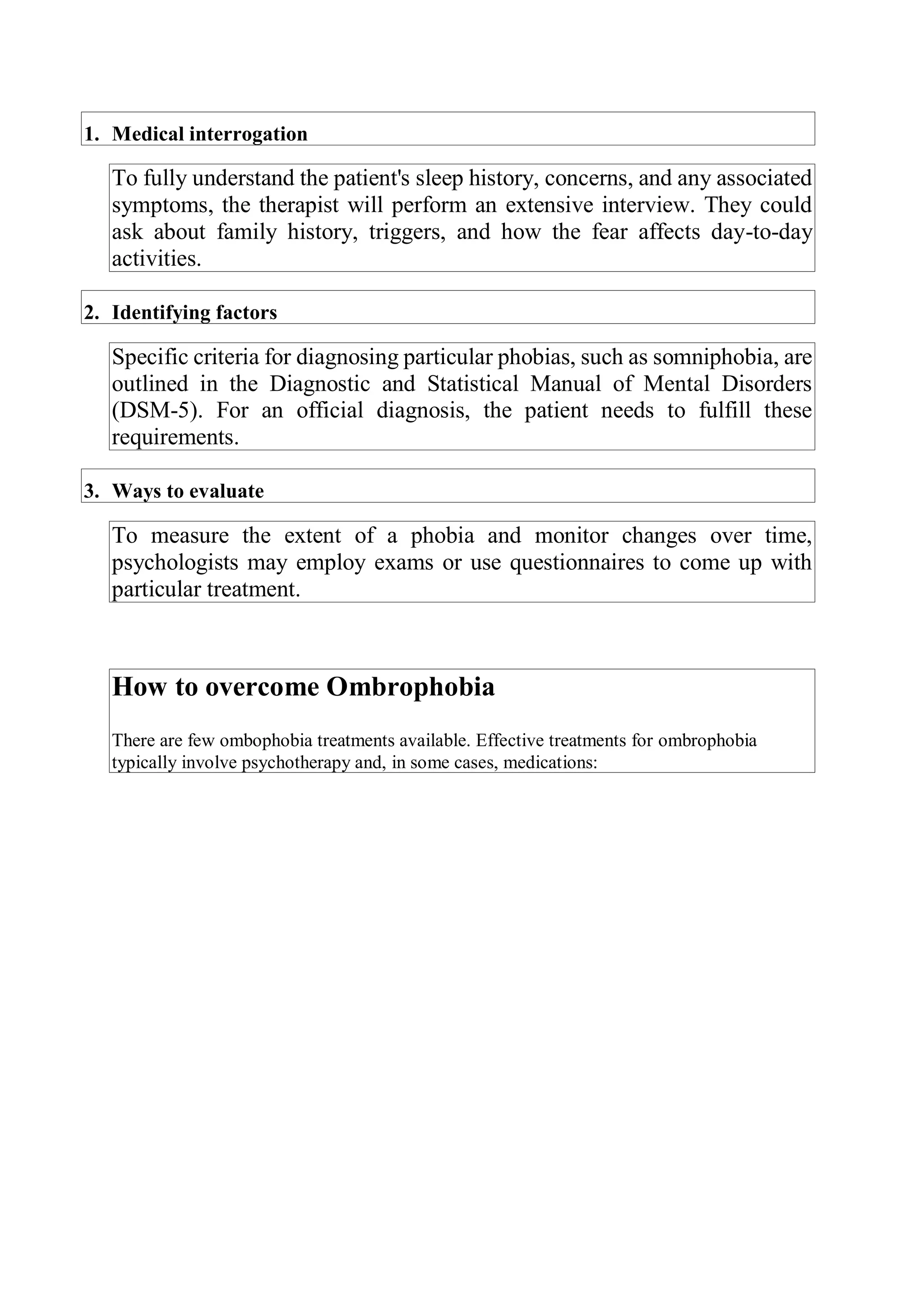 Ombrophobia: Symptoms, Causes, and Treatments for the Fear of Rain | PDF