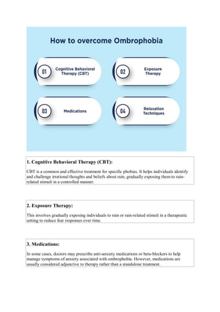 Ombrophobia: Symptoms, Causes, and Treatments for the Fear of Rain | PDF