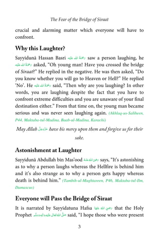 Islamic Book in English: The Fear of the Bridge of Sirat | PDF