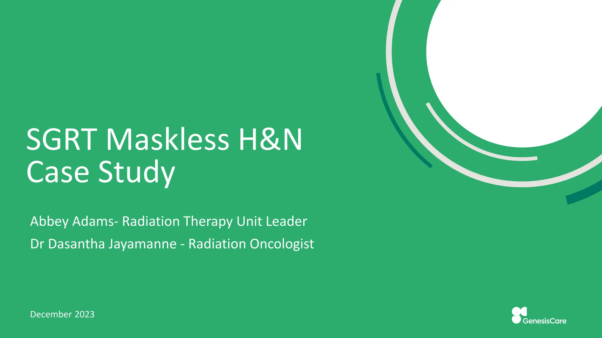 The feasibility of maskless radiation therapy for head and neck cancer ...