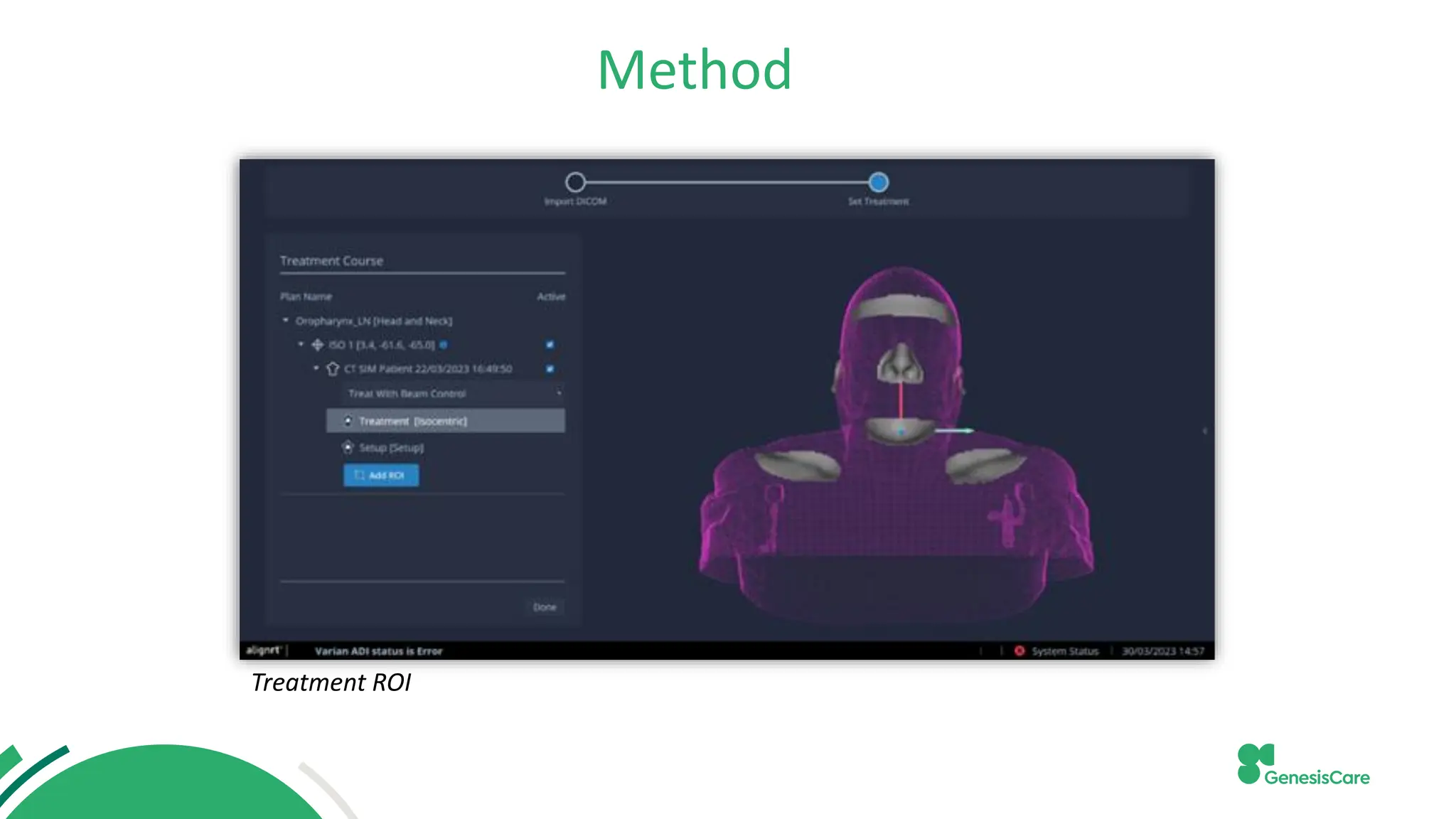 The feasibility of maskless radiation therapy for head and neck cancer ...