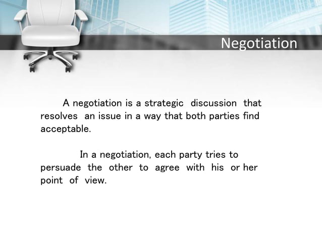 The features of a good negotiator 8203 | PPT