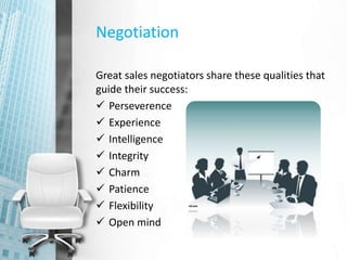 The features of a good negotiator 8203 | PPTX