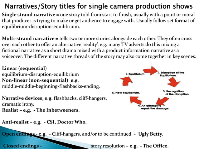 The Features Of Single Camera Production | PPTX