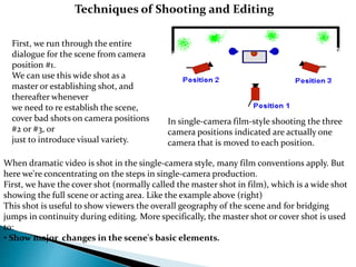 The Features Of Single Camera Production | PPTX