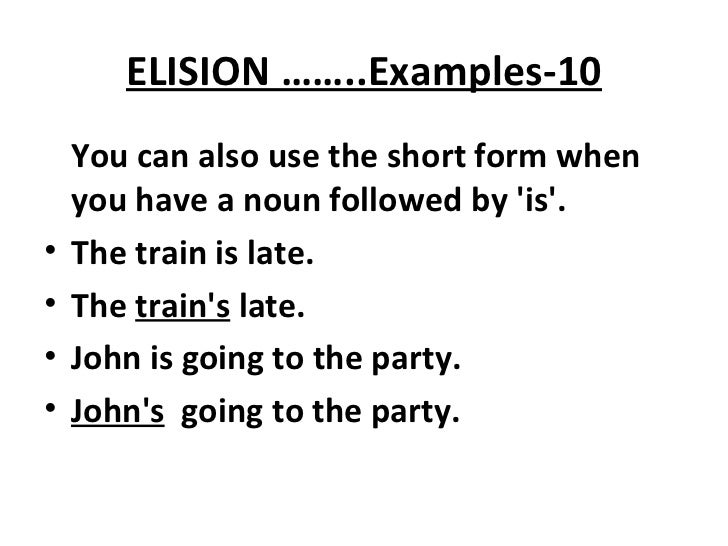 The features of the connected speech final