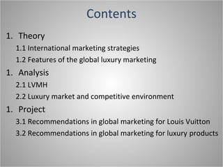 The features of the global marketing of luxury products (on the example ...
