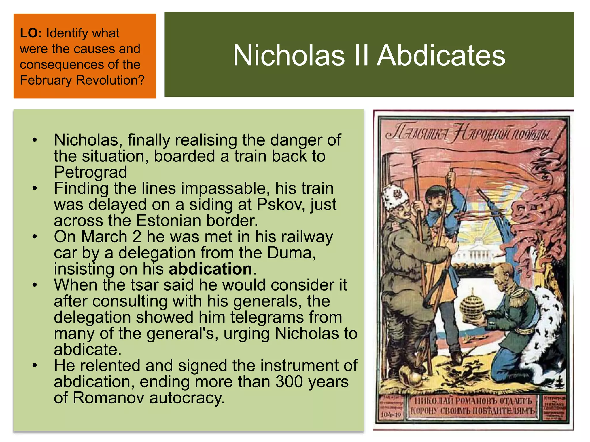 The February Revolution | PPTX