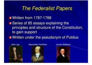 The Federalist Papers | PPT