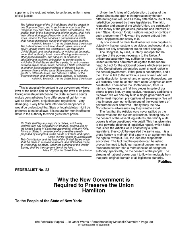 The Federalist Papers (In Modern Language)