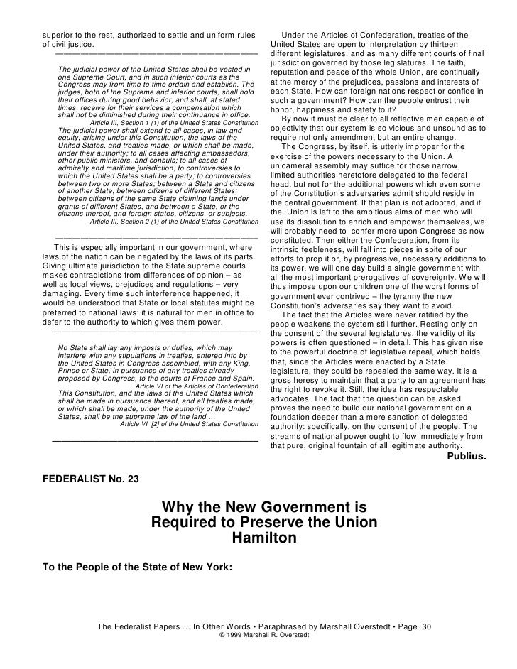 The Federalist Papers (In Modern Language)