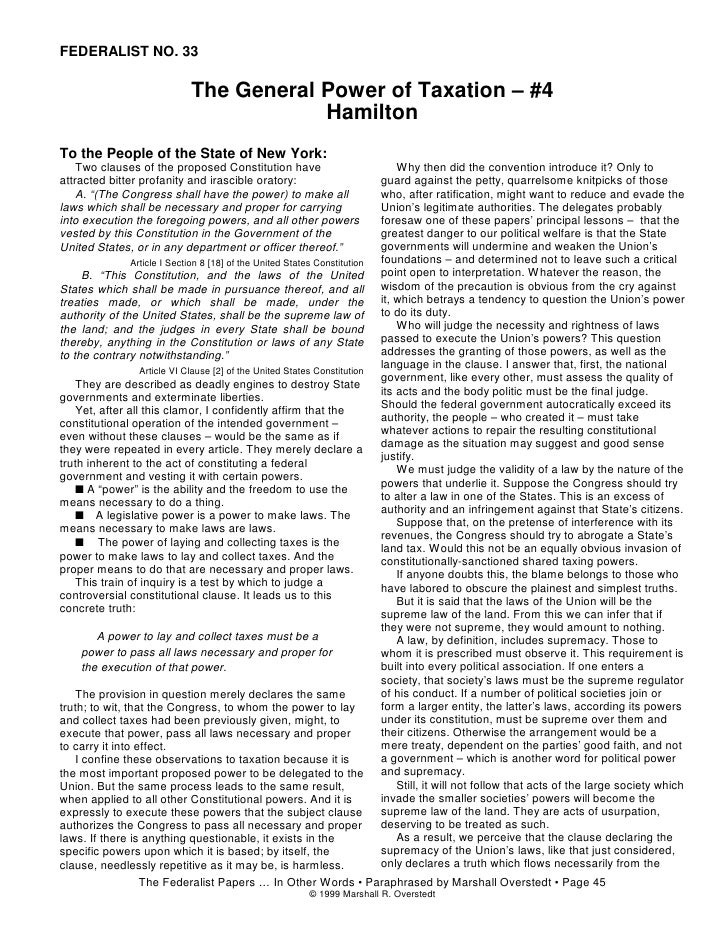 The Federalist Papers (In Modern Language)