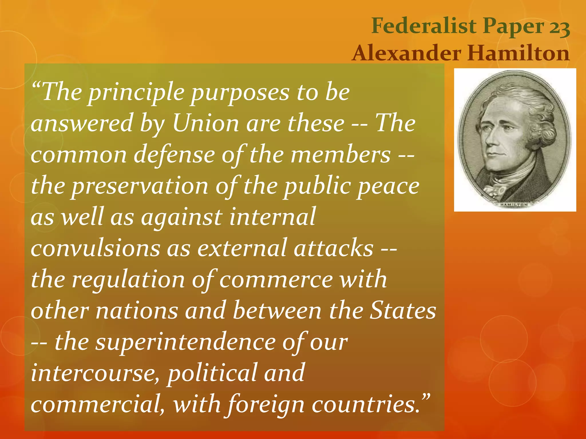 The federalists papers | PPTX