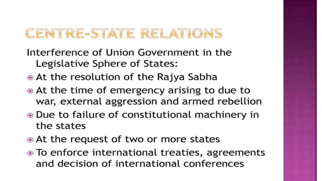 Indian Constitution - The Federal System of India | PPT