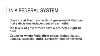 Indian Constitution - The Federal System of India | PPT