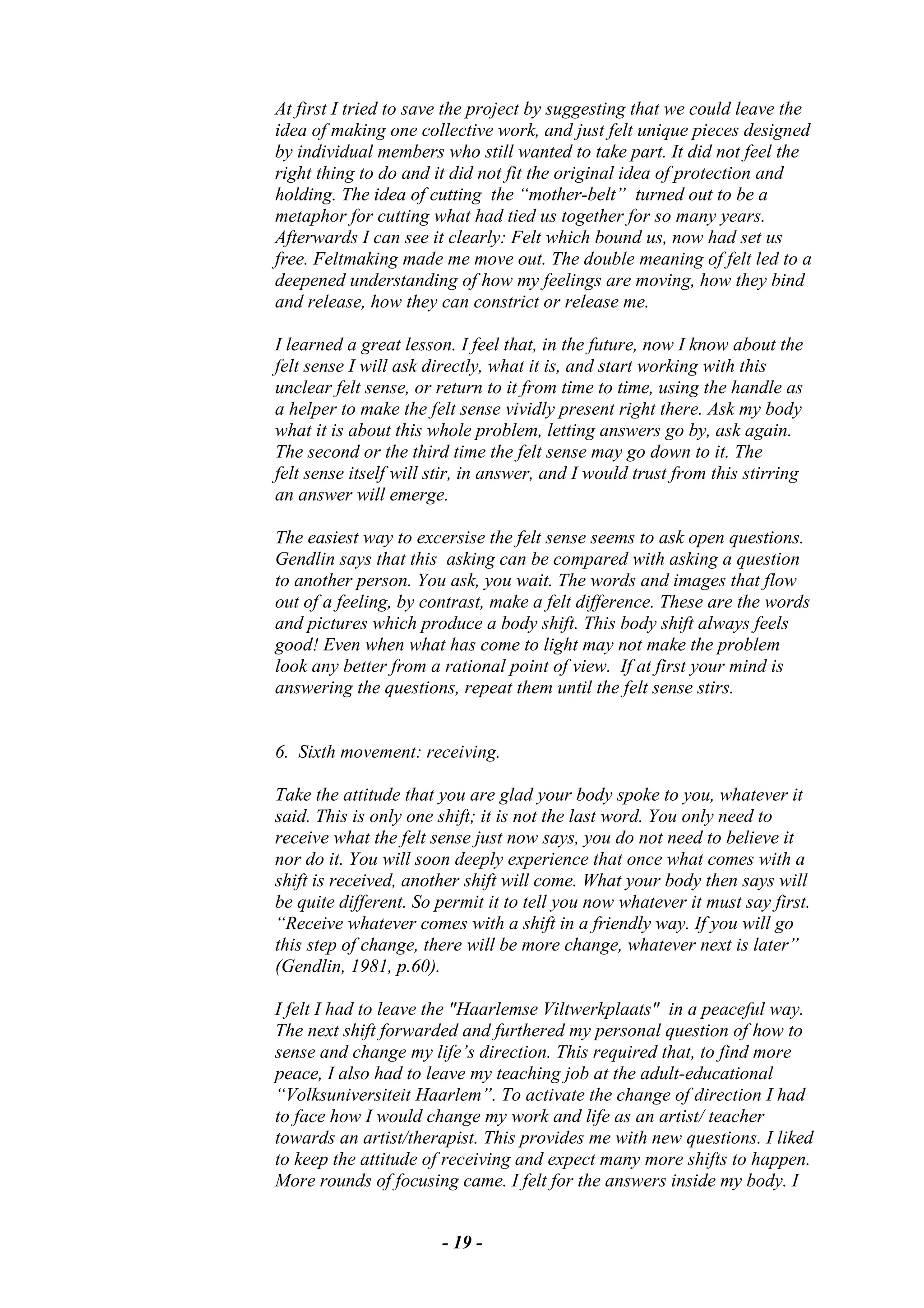 The felt sense | PDF | World/International Music | Music