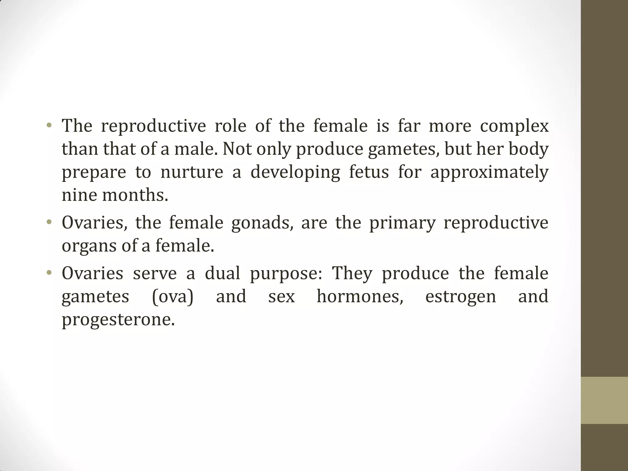 The female reproductive system | PDF