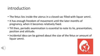 The fetus in-utero ppt | PPTX