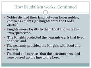 The feudal order | PPTX