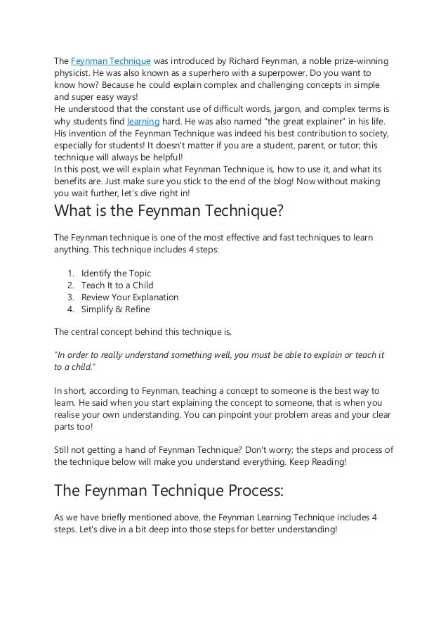 The Feynman Technique.pdf