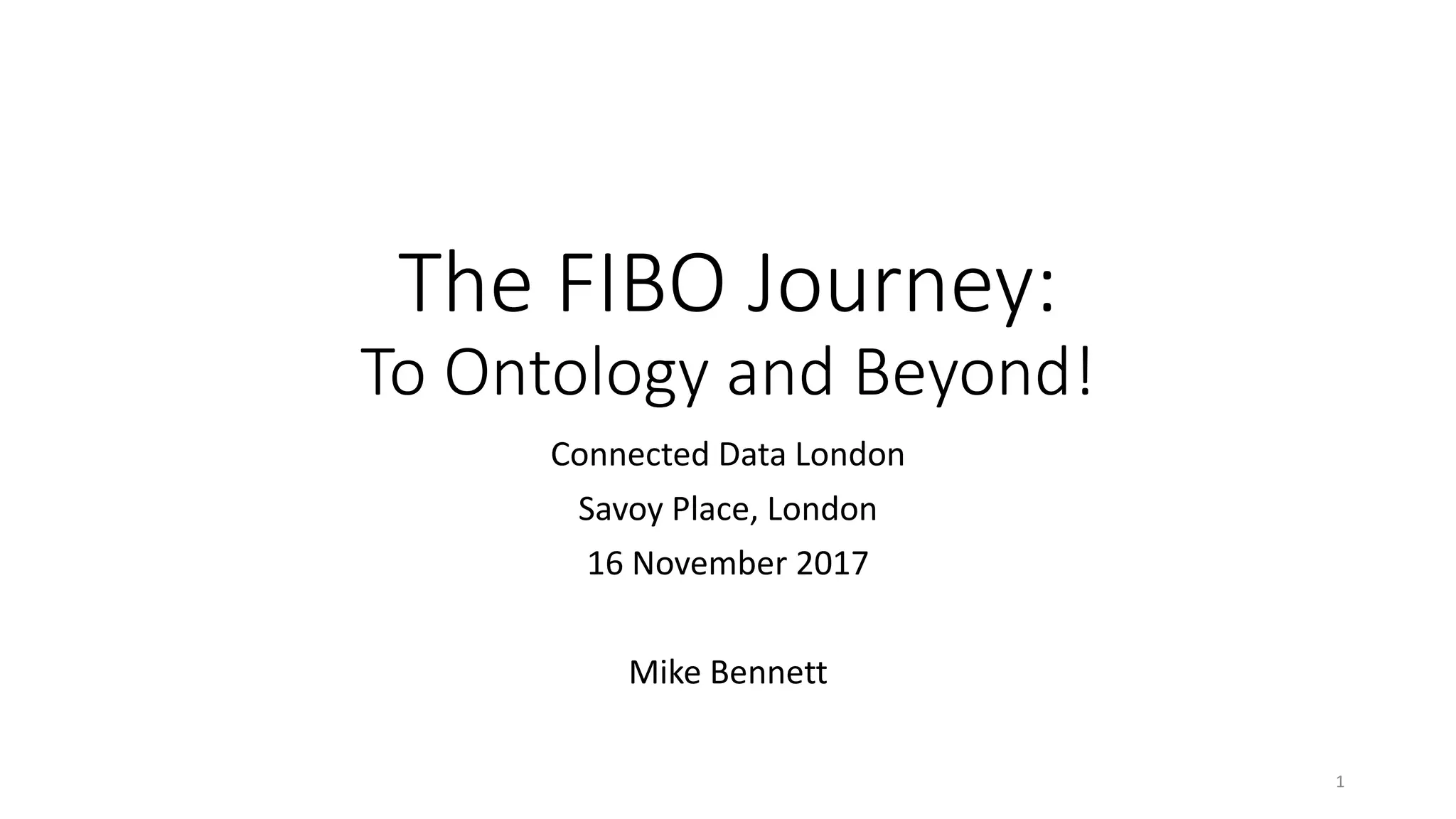 Data Model vs Ontology Development – a FIBO perspective | Mike Bennett ...