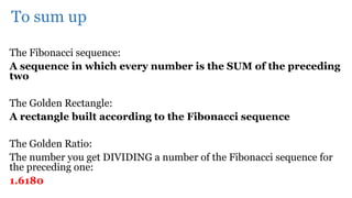 The fibonacci sequence | PPTX
